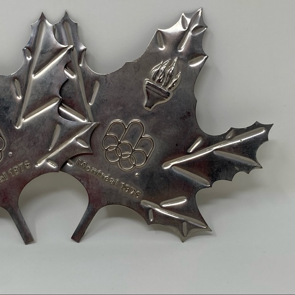 Olympics | Wall Decor | Vintage Olympics Metal Stamp Cut Maple Leaf ...